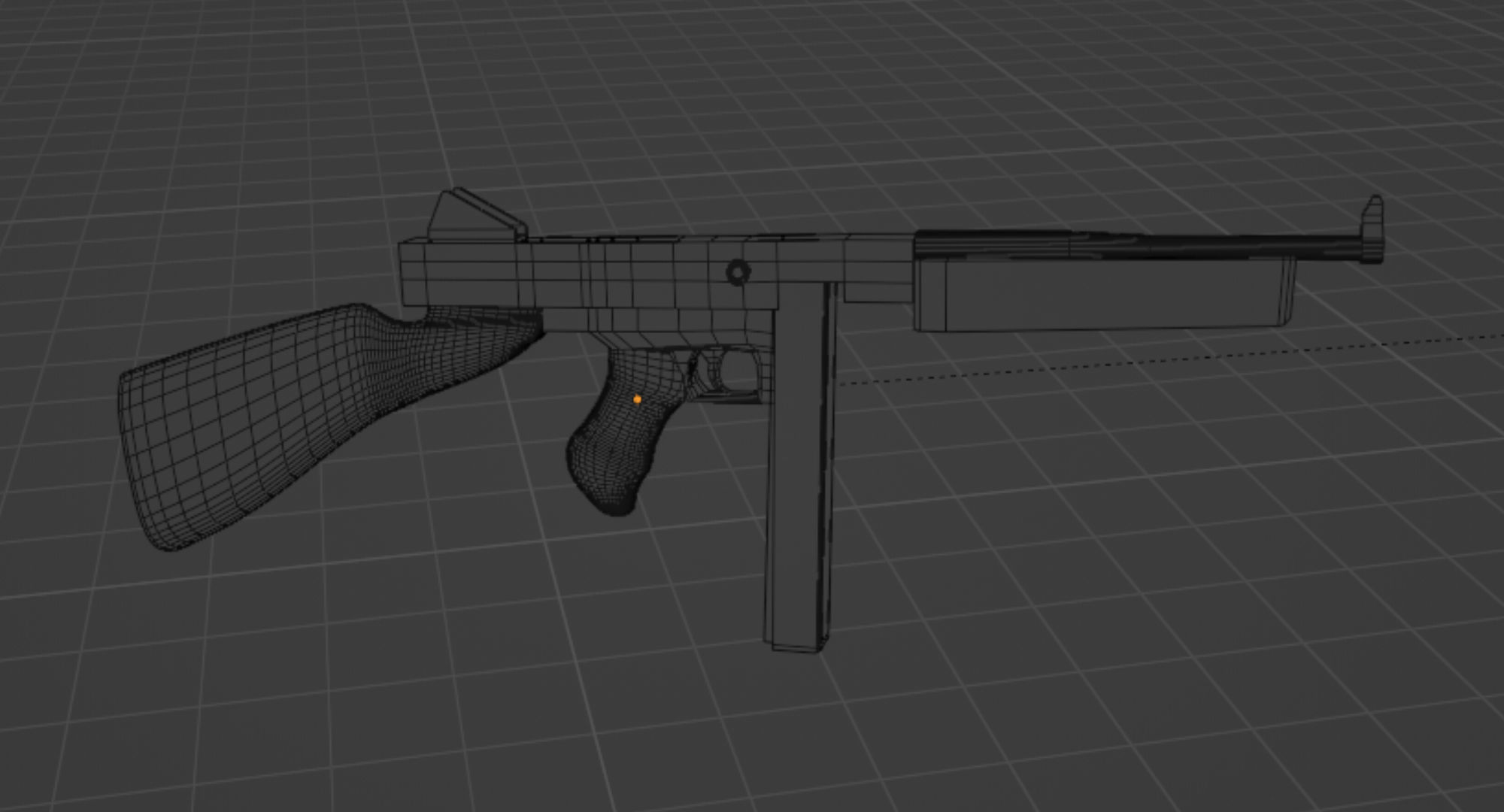 3D model World War 2 Thompson Gun VR / AR / low-poly | CGTrader