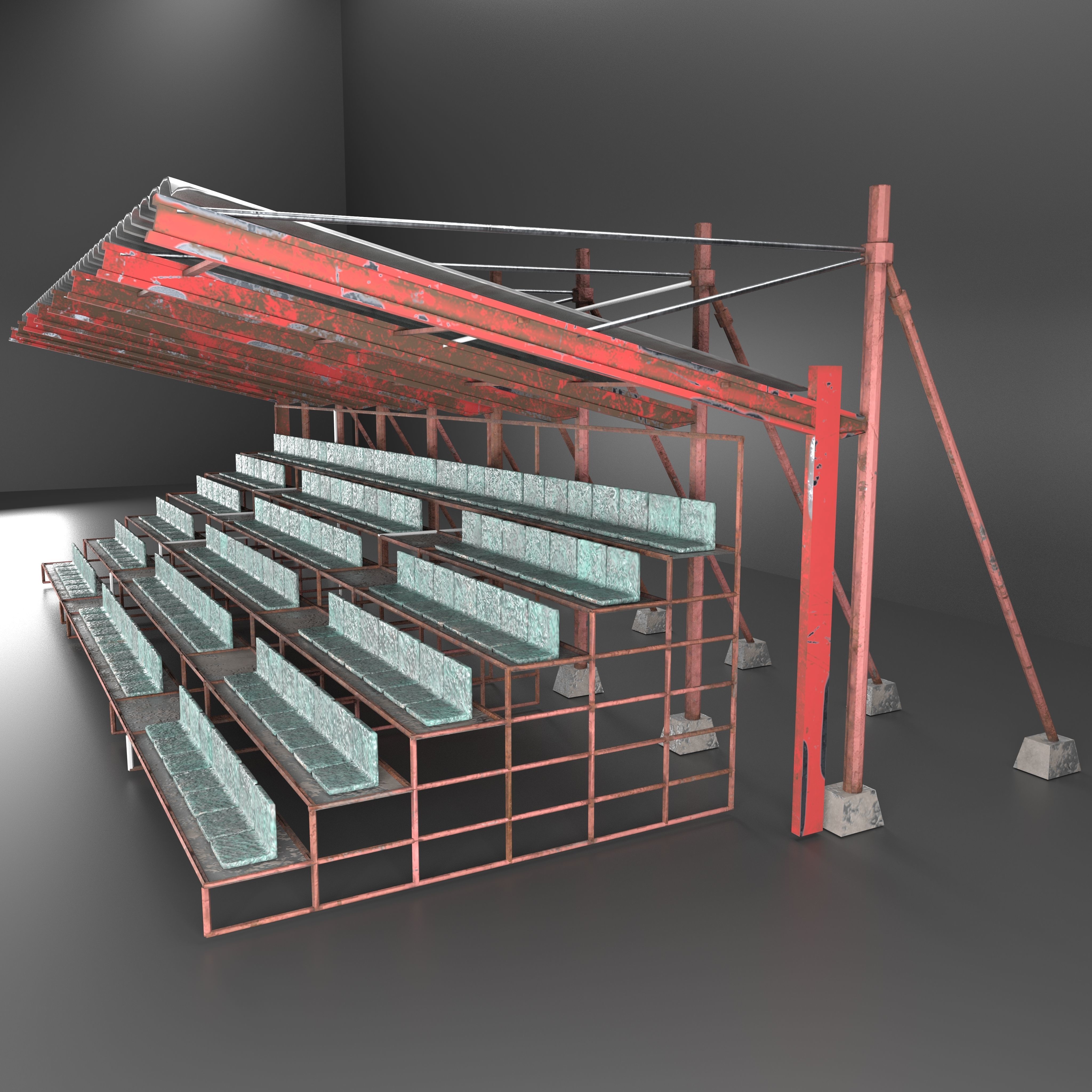 3D model Stadium Seating Tribune VR / AR / low-poly | CGTrader