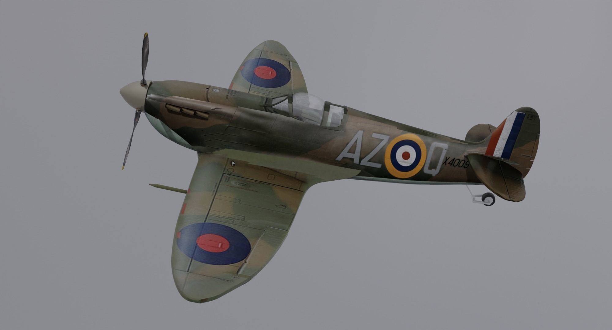 3D model World War 2 Spitfire VR / AR / low-poly | CGTrader