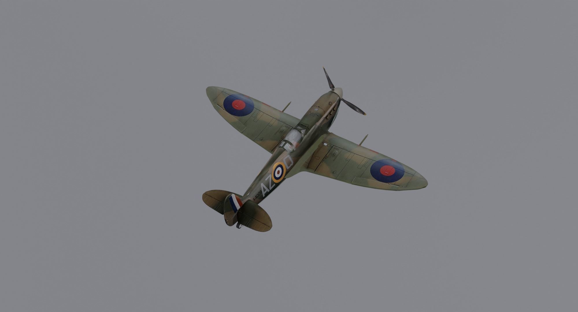 3D model World War 2 Spitfire VR / AR / low-poly | CGTrader