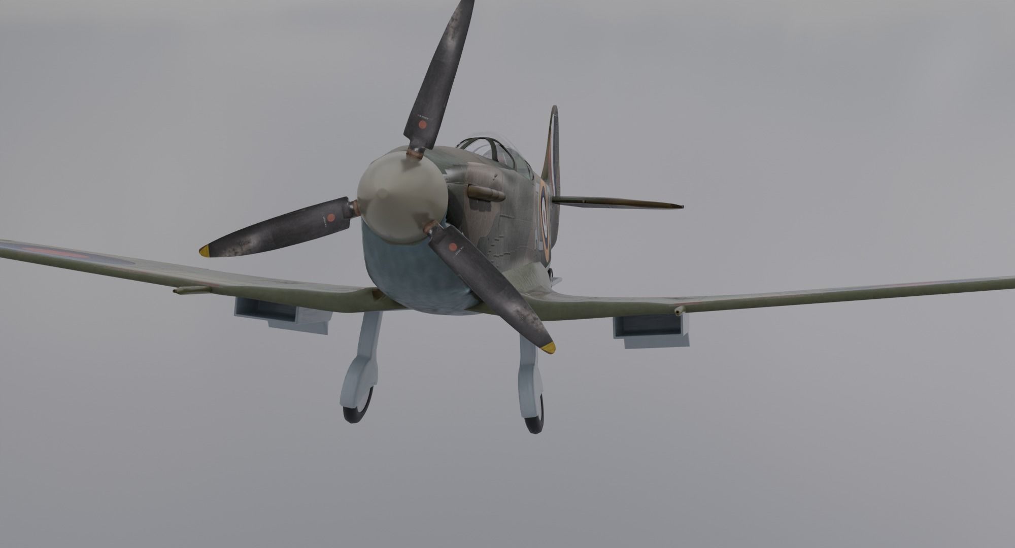 3D model World War 2 Spitfire VR / AR / low-poly | CGTrader