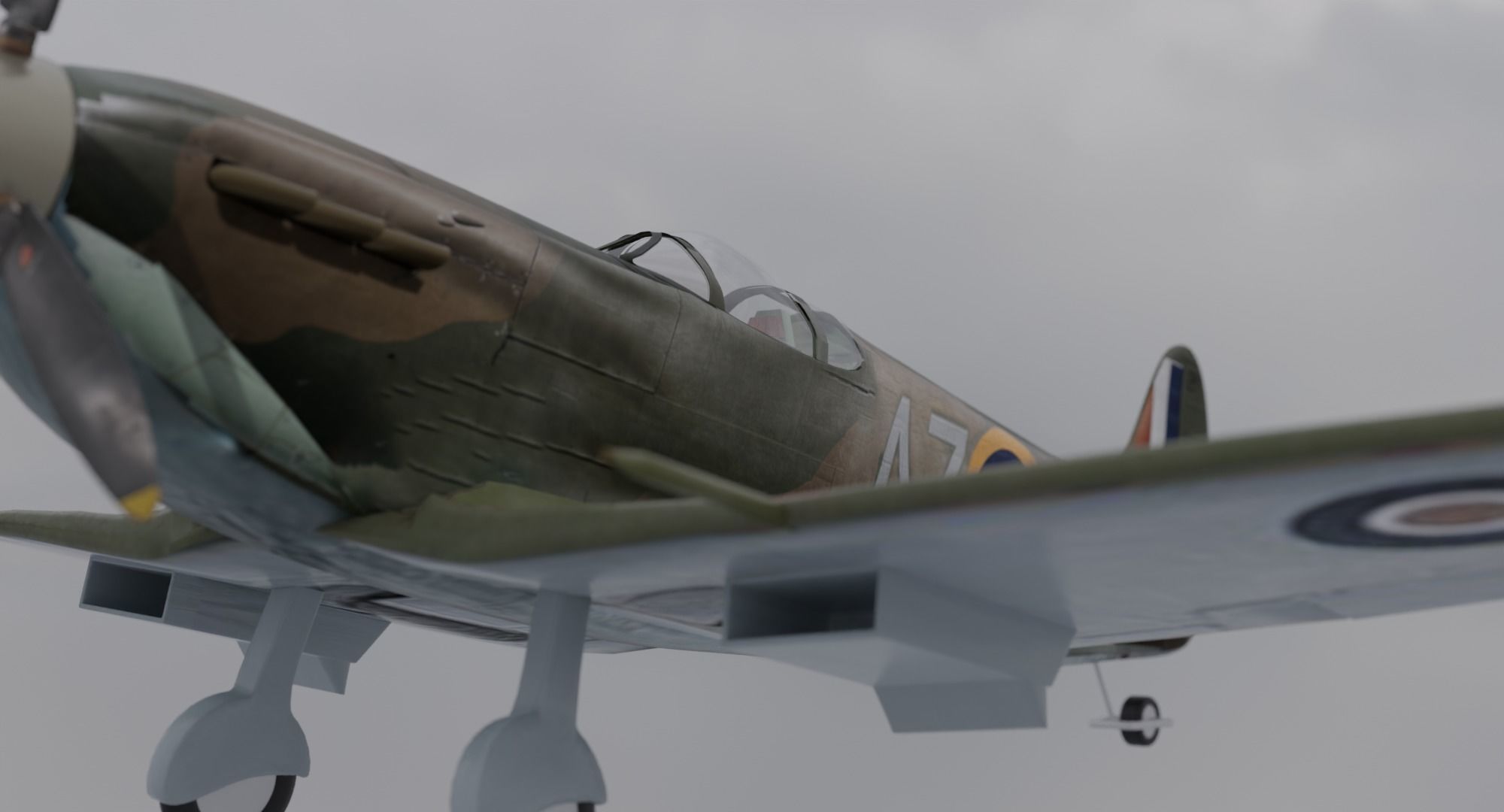 3D model World War 2 Spitfire VR / AR / low-poly | CGTrader