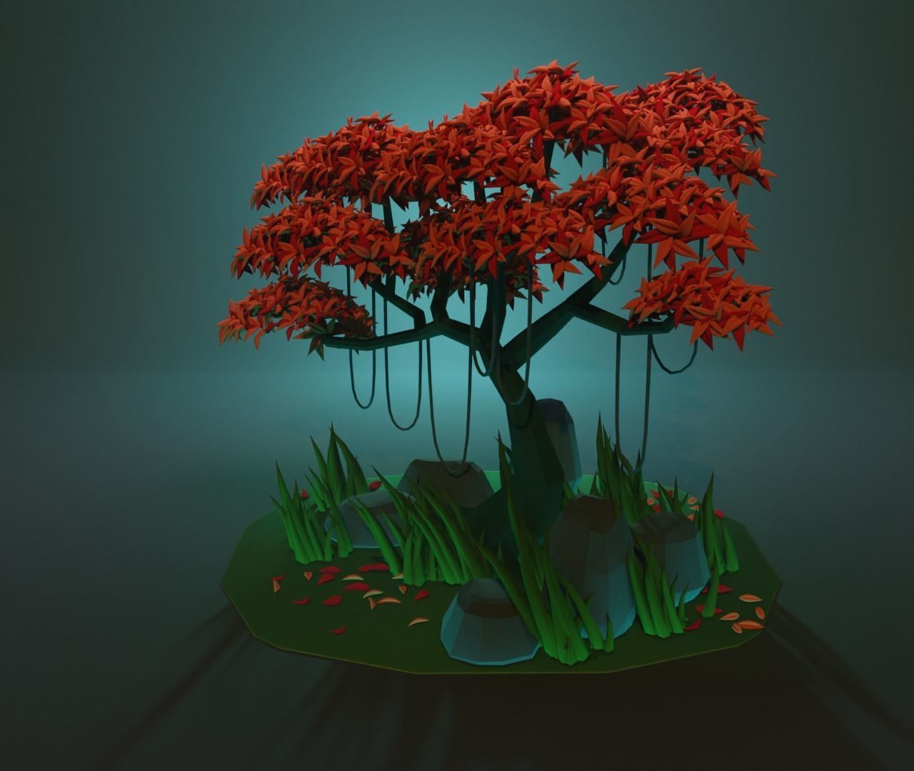 3D model Fantasy Tree VR / AR / low-poly | CGTrader