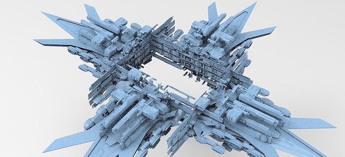 Machine City tower base 3D model | CGTrader