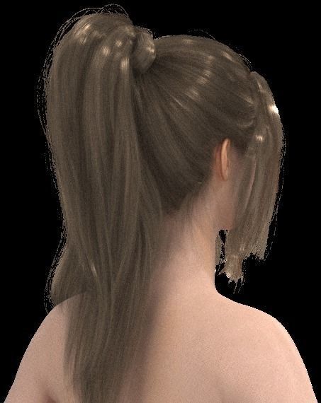 Long hair 044-FV2 for FV2 3D model from Clo3D Software 3D model | CGTrader