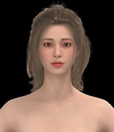 Long hair 044-FV2 for FV2 3D model from Clo3D Software 3D model | CGTrader