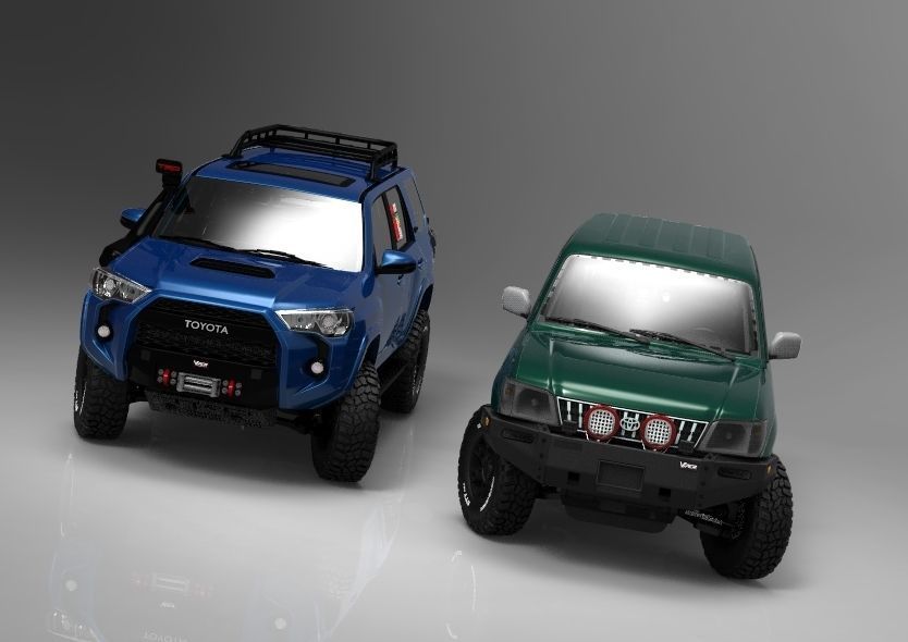 3D model Pack Toyota 4x4 4runner x Meru VR / AR / low-poly | CGTrader