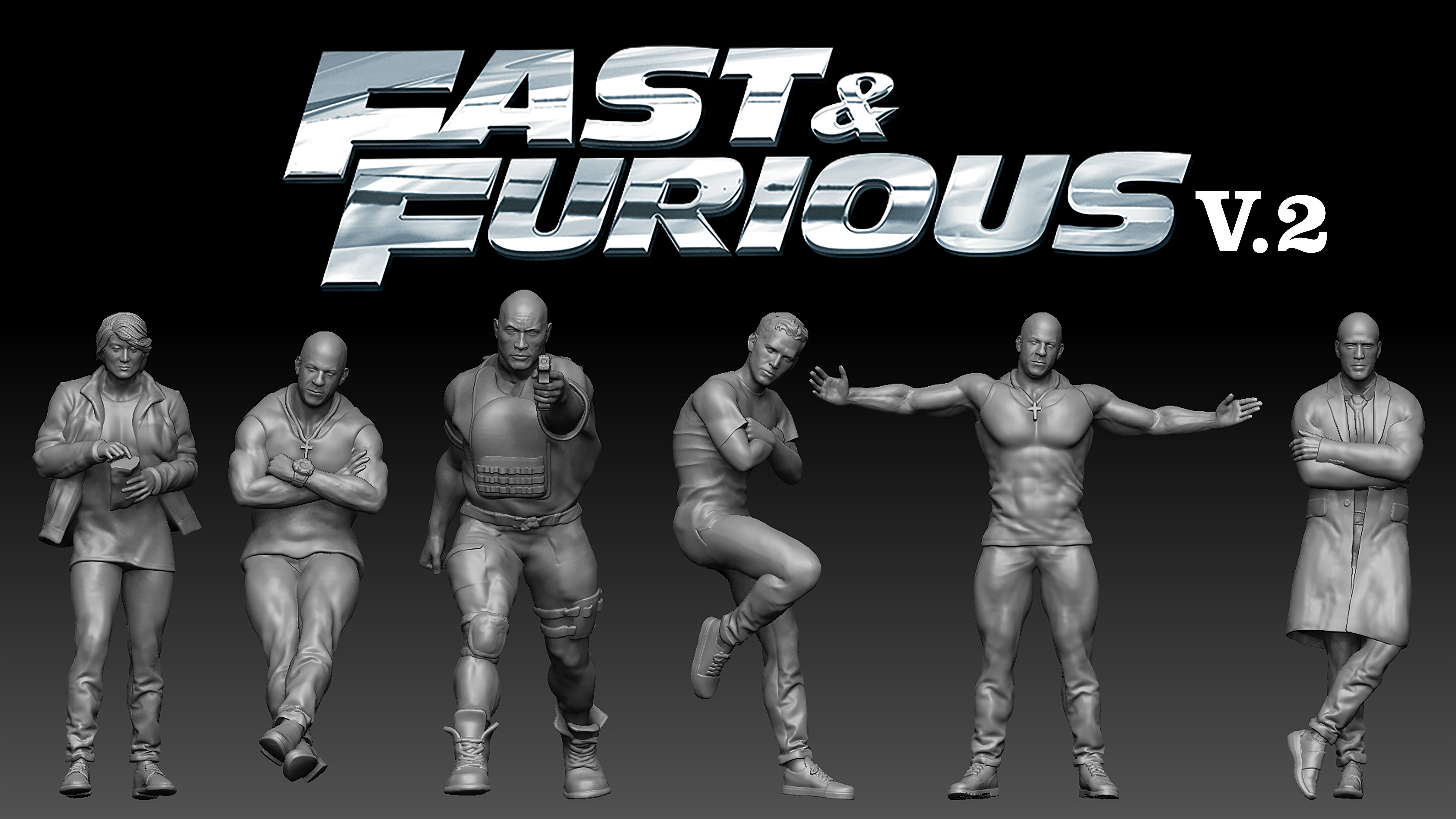 fast furious set 3D model 3D printable | CGTrader