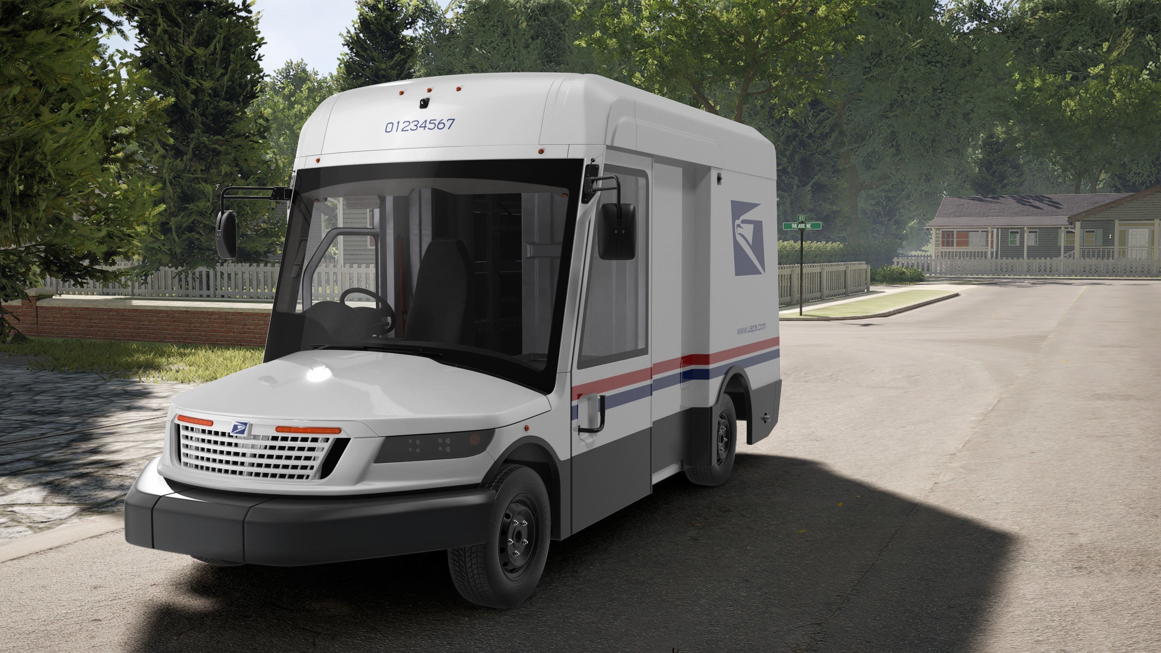 Next Generation US Mail Truck 3D model | CGTrader
