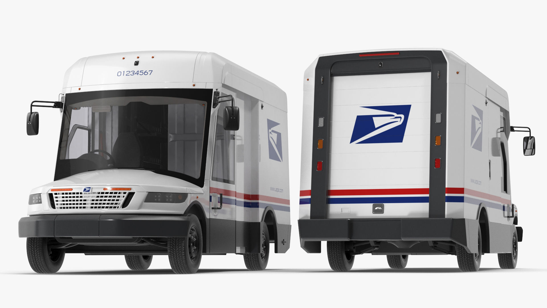 Next Generation US Mail Truck 3D model | CGTrader