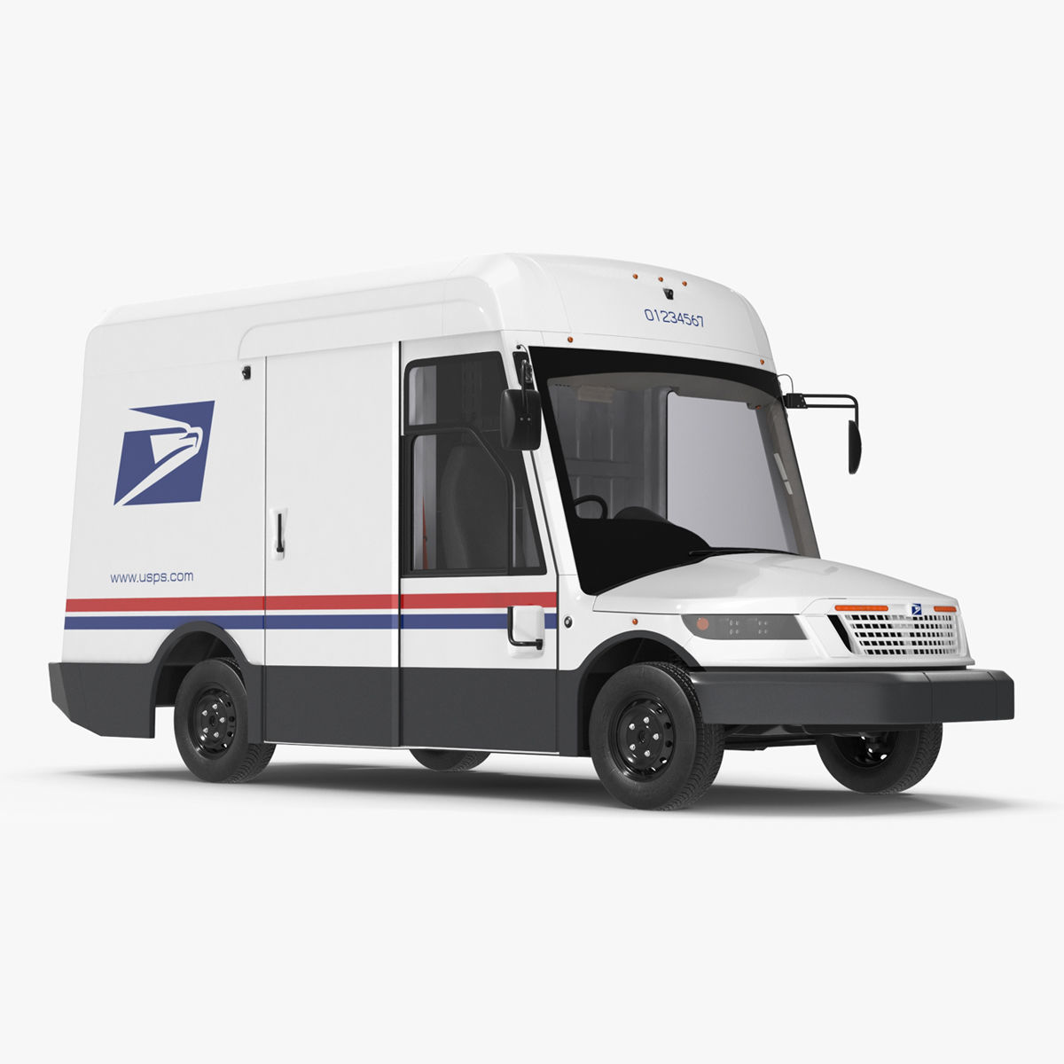 Next Generation US Mail Truck 3D model | CGTrader