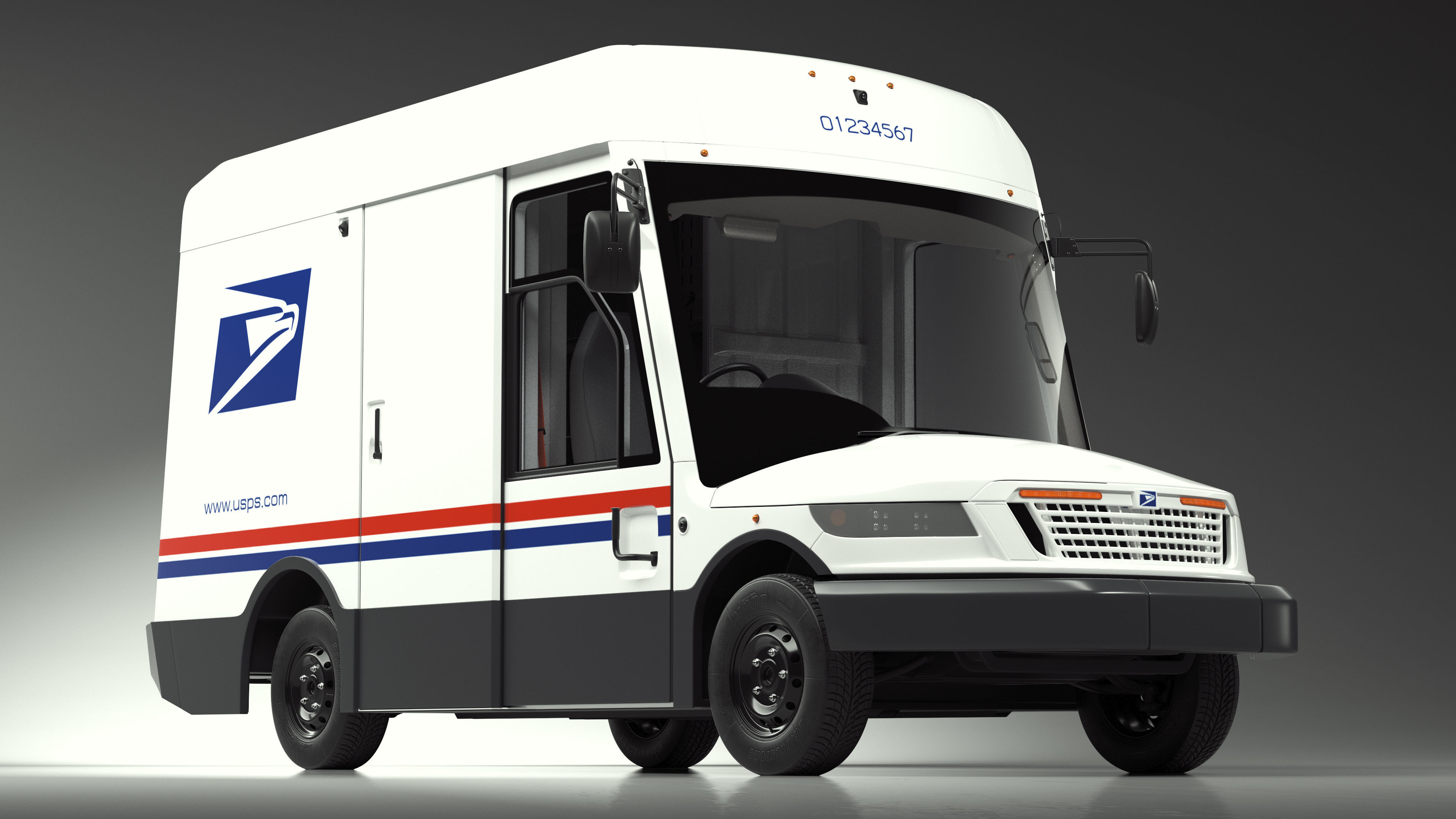 Next Generation US Mail Truck 3D model | CGTrader