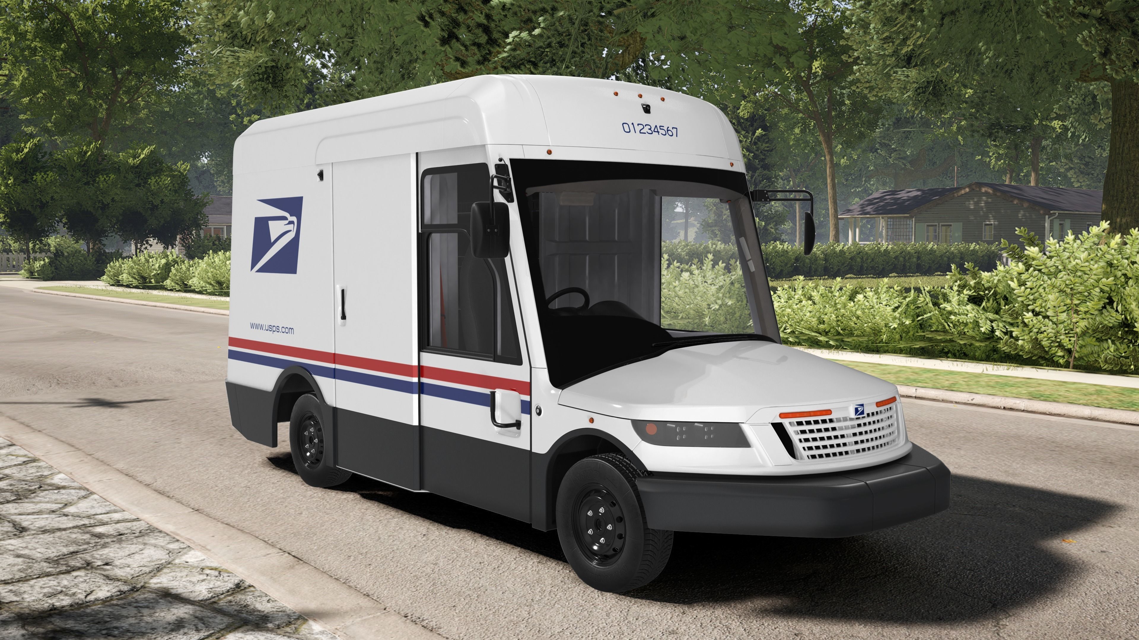 Next Generation US Mail Truck 3D model | CGTrader