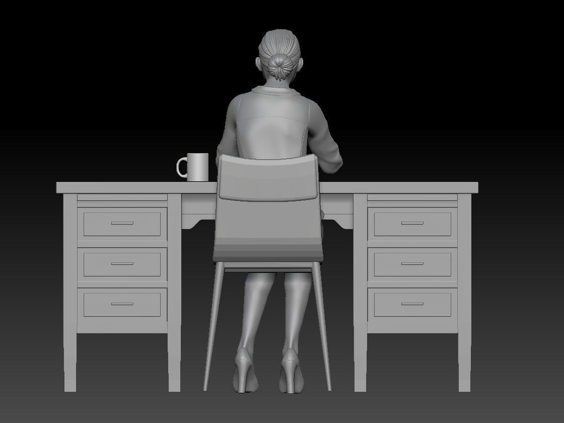 TEACHER GIRL 2 3D model 3D printable | CGTrader