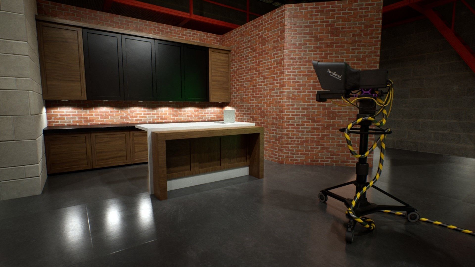 3D model News Studio - Environment for VR - News - Reports or Backdrops ...