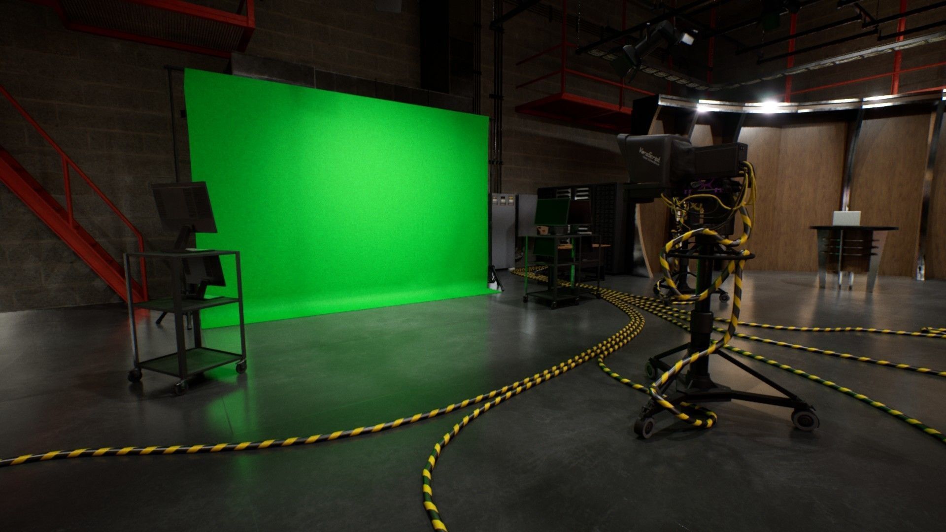 3D model News Studio - Environment for VR - News - Reports or Backdrops ...