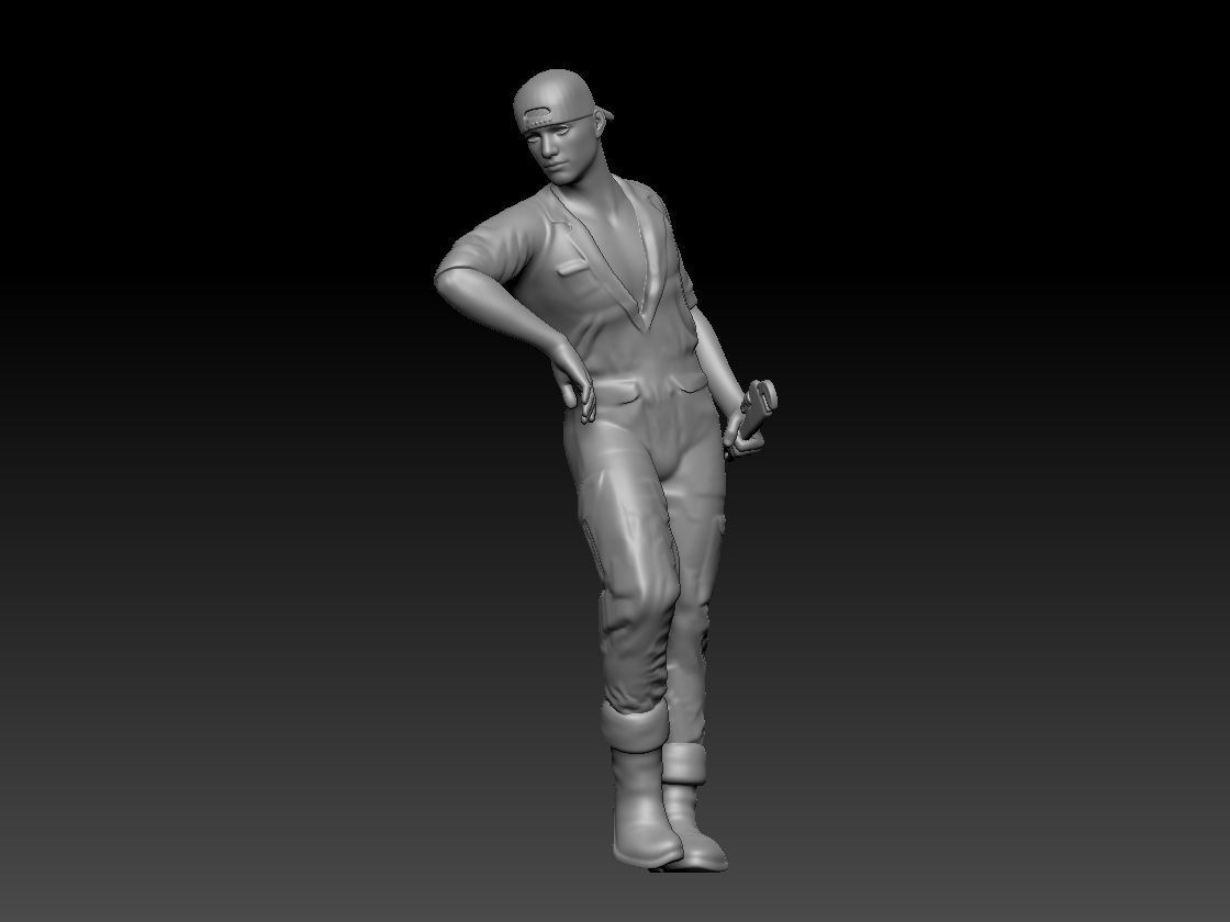 mechanic 5 3D model 3D printable | CGTrader