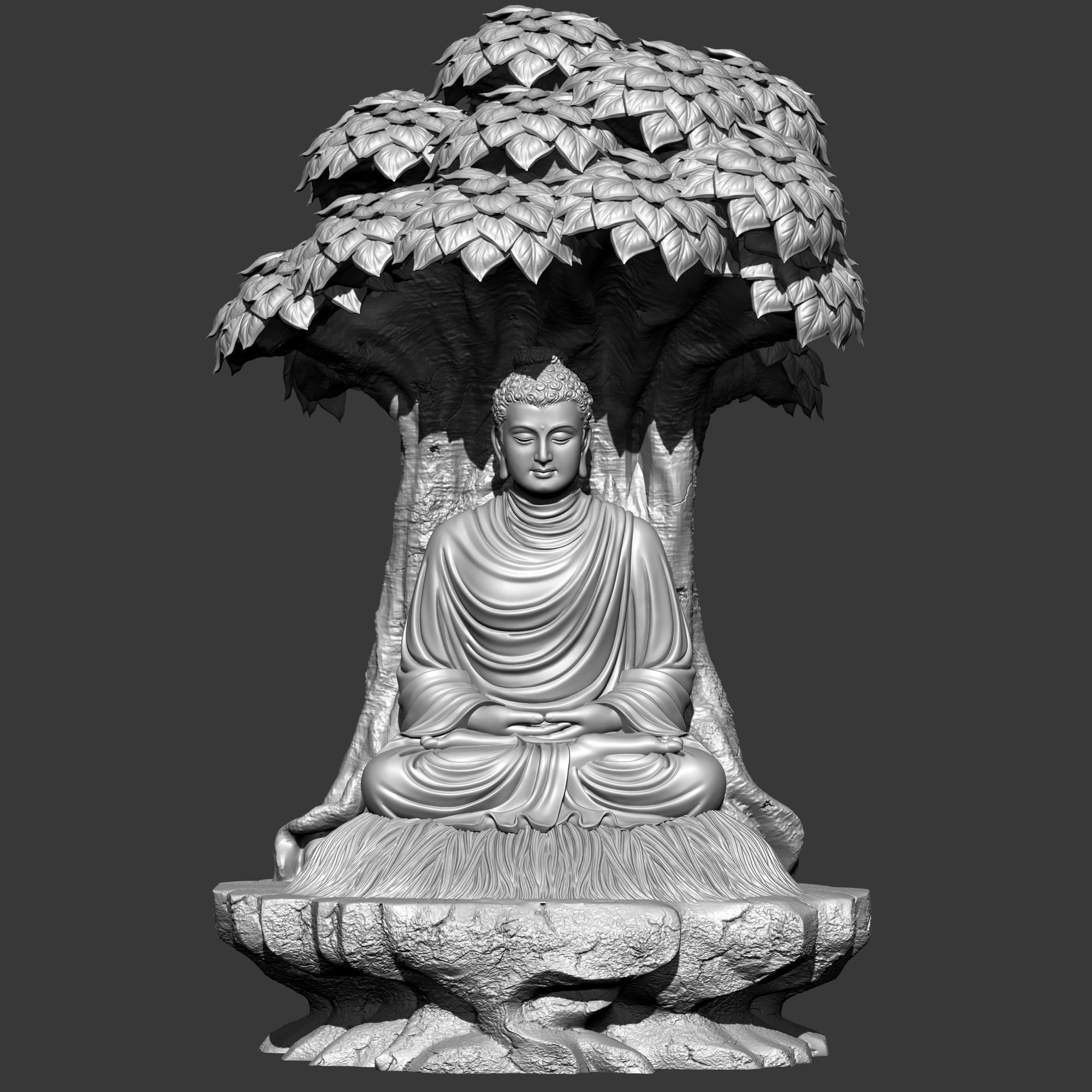 buddha 3D model 3D printable | CGTrader