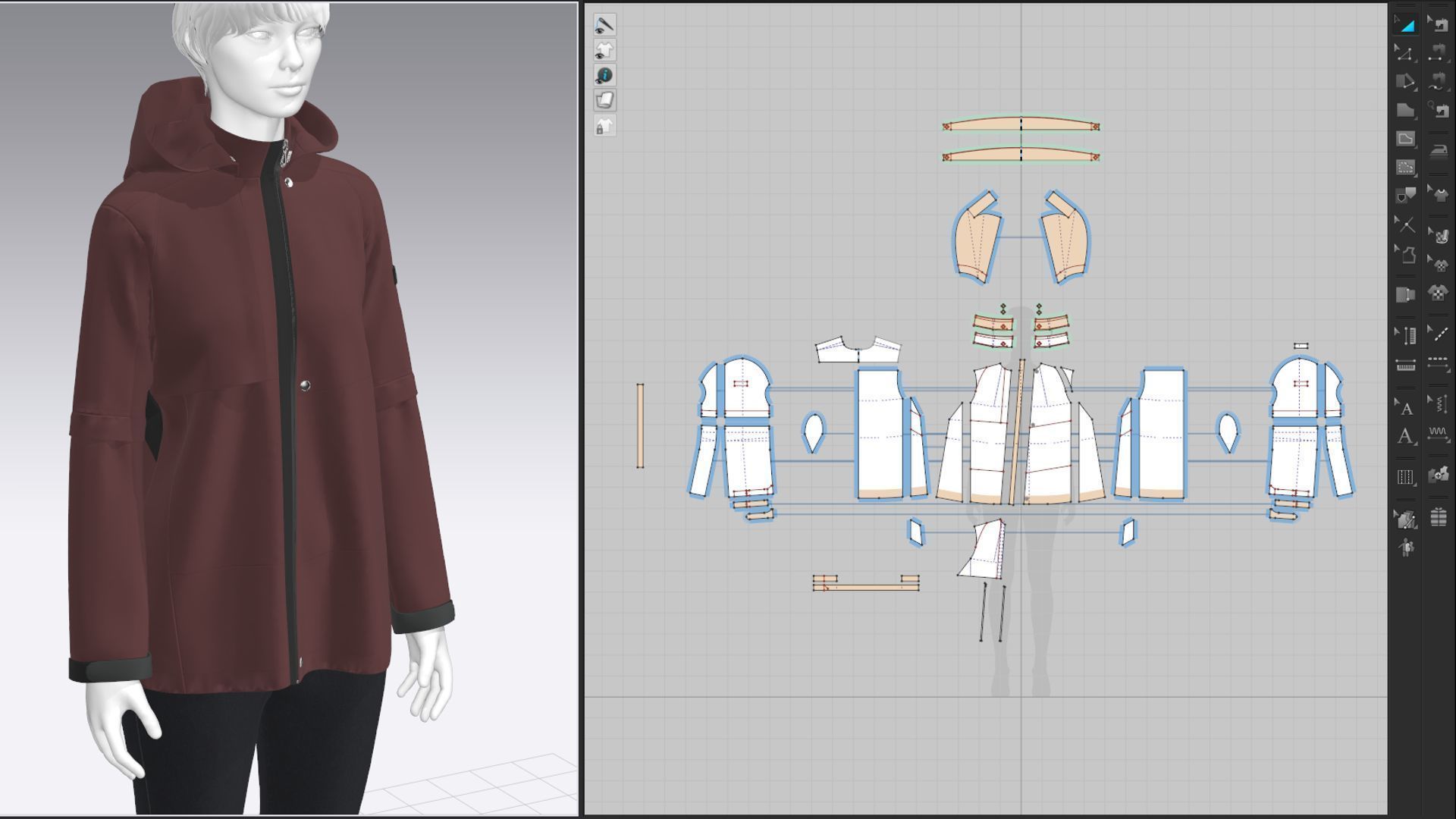 Women Techwear Jacket 3D model | CGTrader