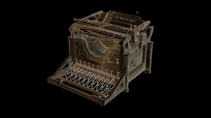 Vintage old Typewriter 3D model | CGTrader