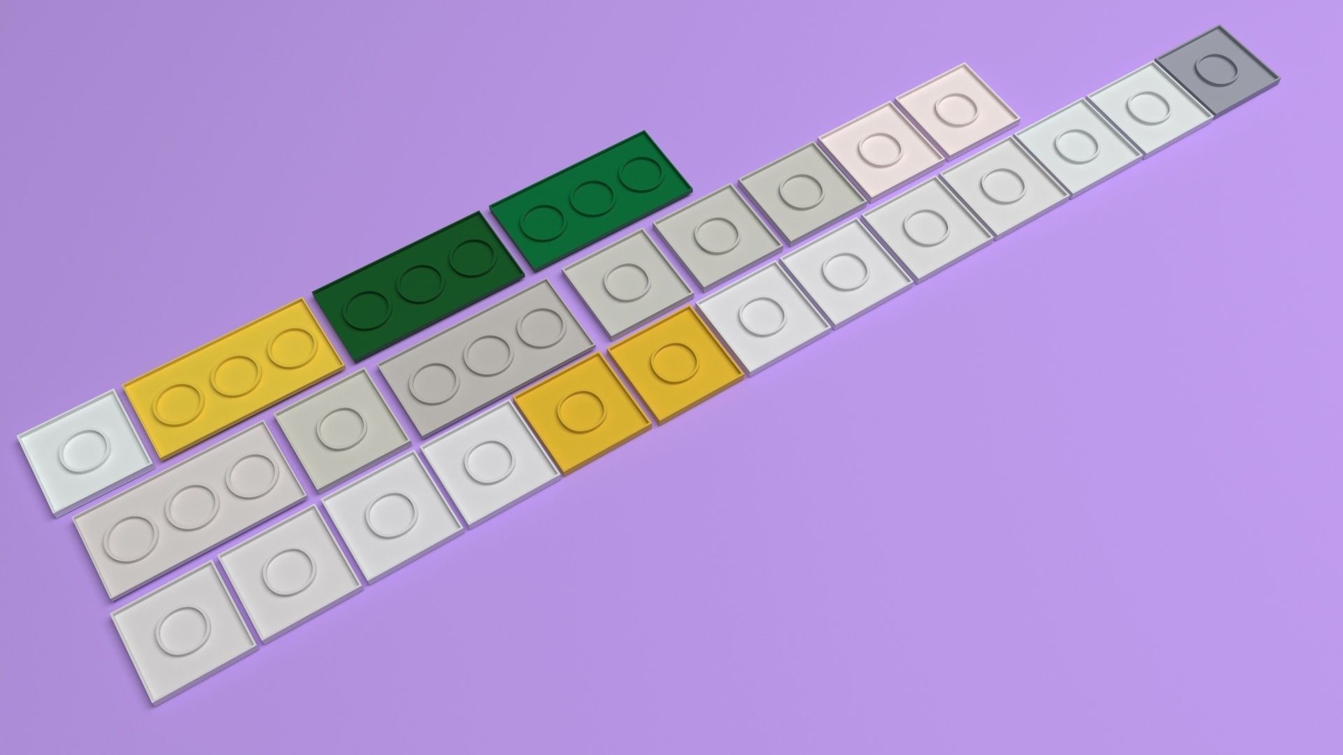 Road Sign Lego Tiles Set 3D model | CGTrader