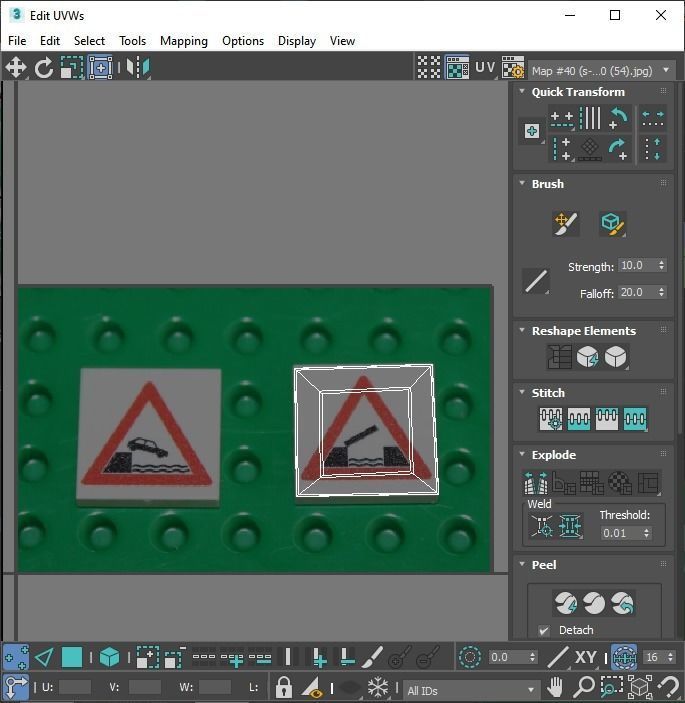Road Sign Lego Tiles Set 3D model | CGTrader