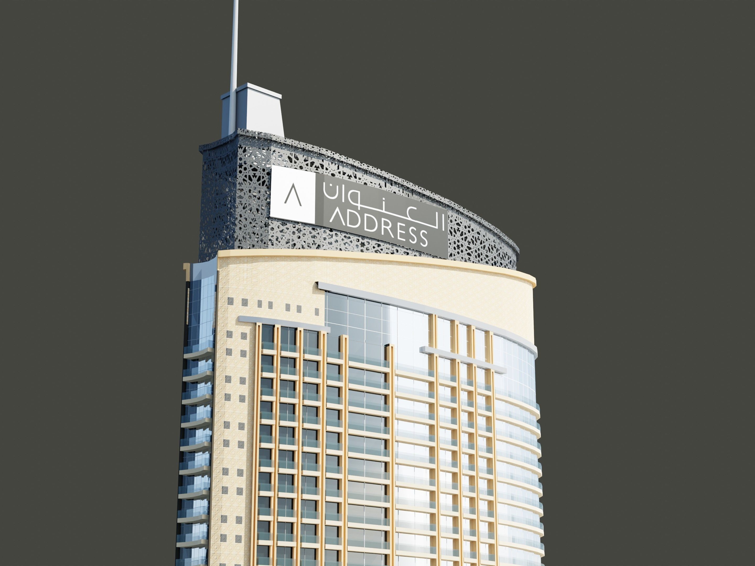 The Address Dubai Mall - Dubai 3D model | CGTrader