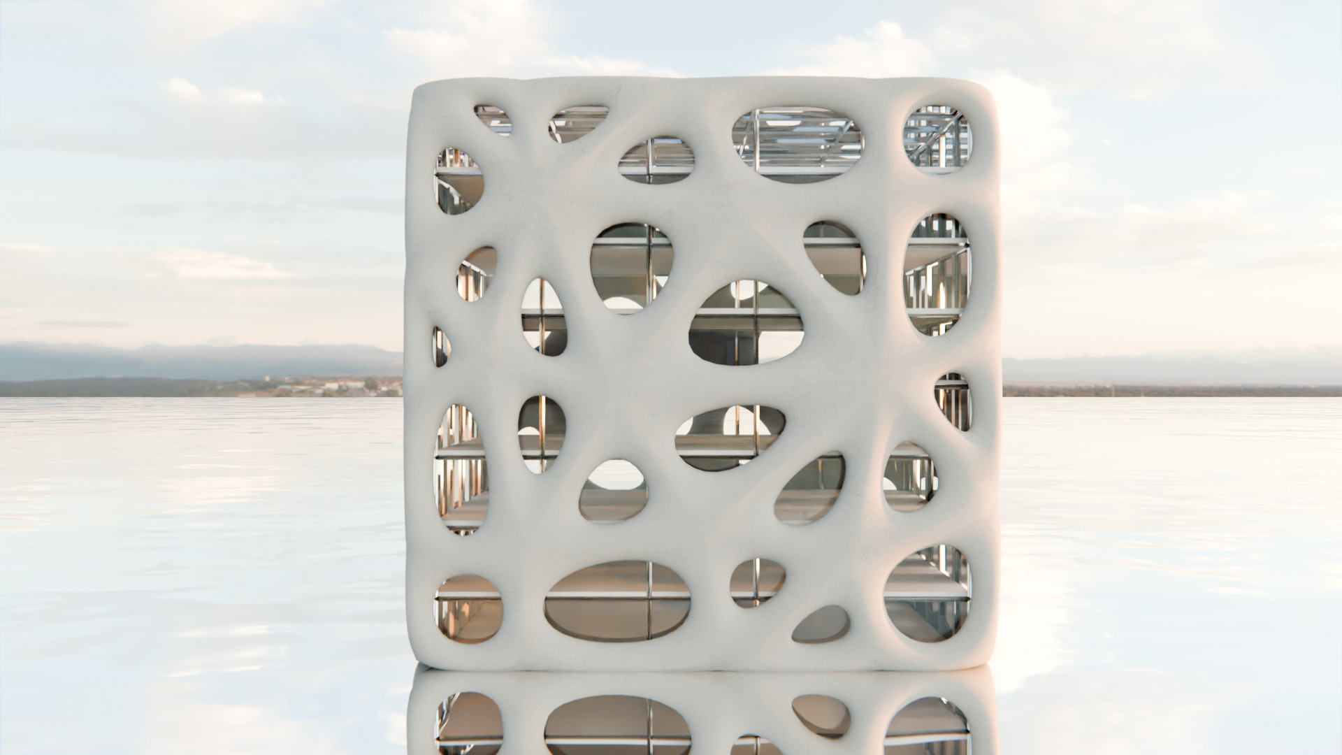 Parametric Conceptual Organic Tower free 3D model | CGTrader