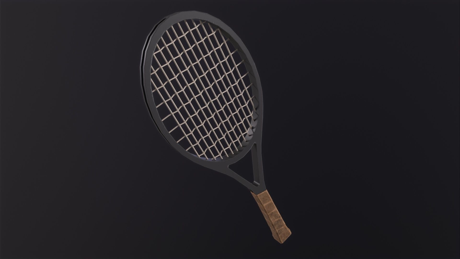 3D model Tennis Racquet 3D Model VR / AR / low-poly | CGTrader