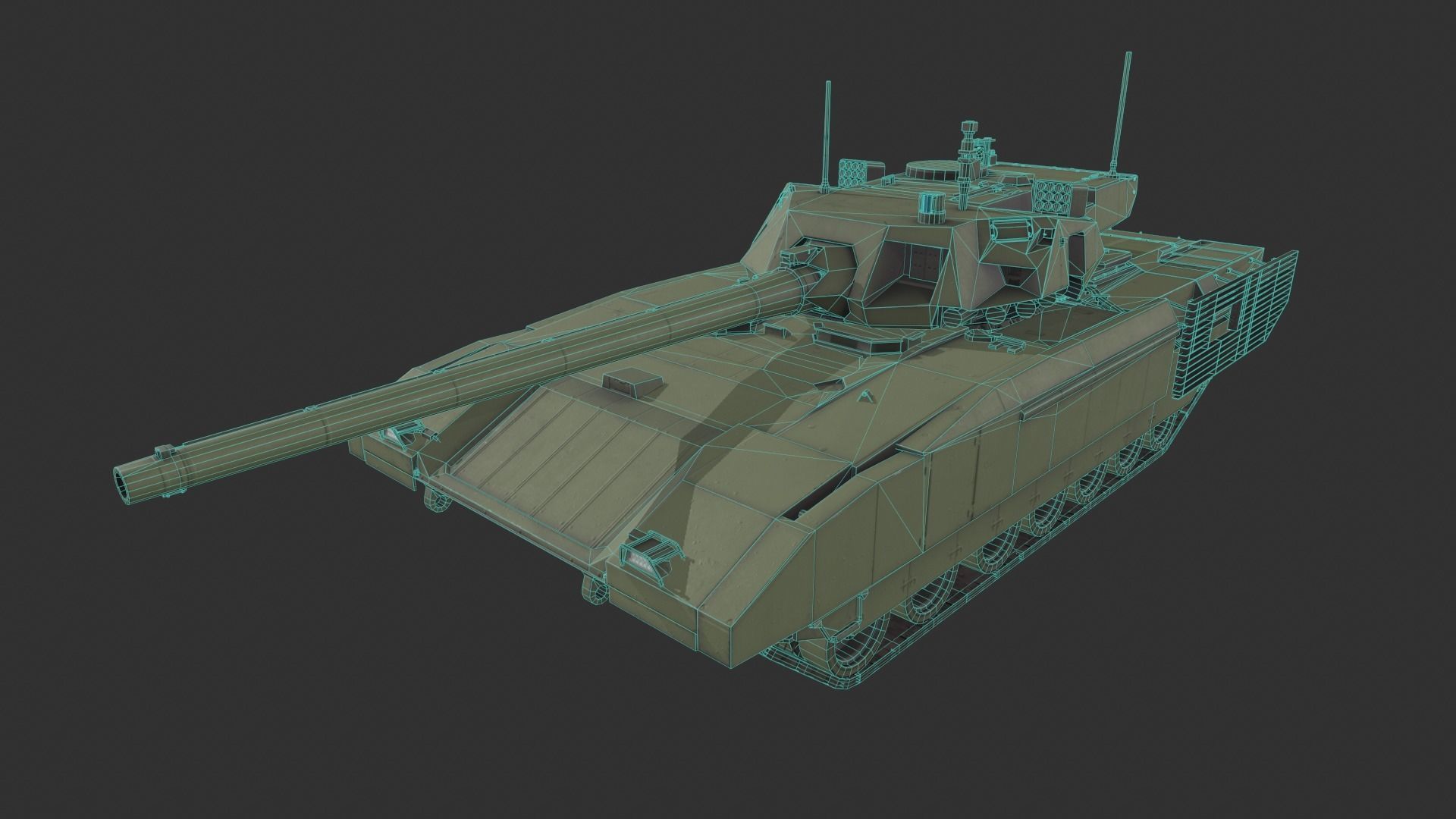 3D model T-14 Armata MBT VR / AR / low-poly | CGTrader