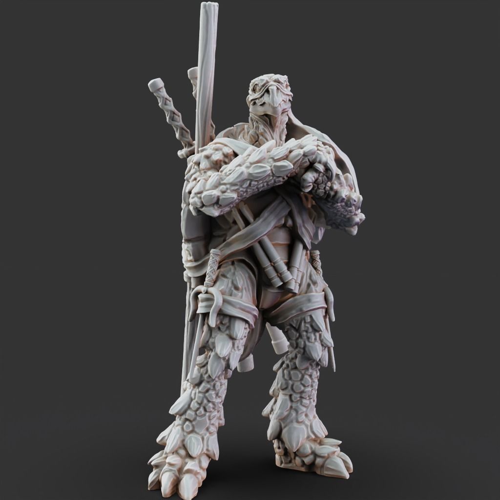 Turtle Ninja - 3D Printable TTRPG - PRESUPPORTED - 32mm Scale 3D model ...