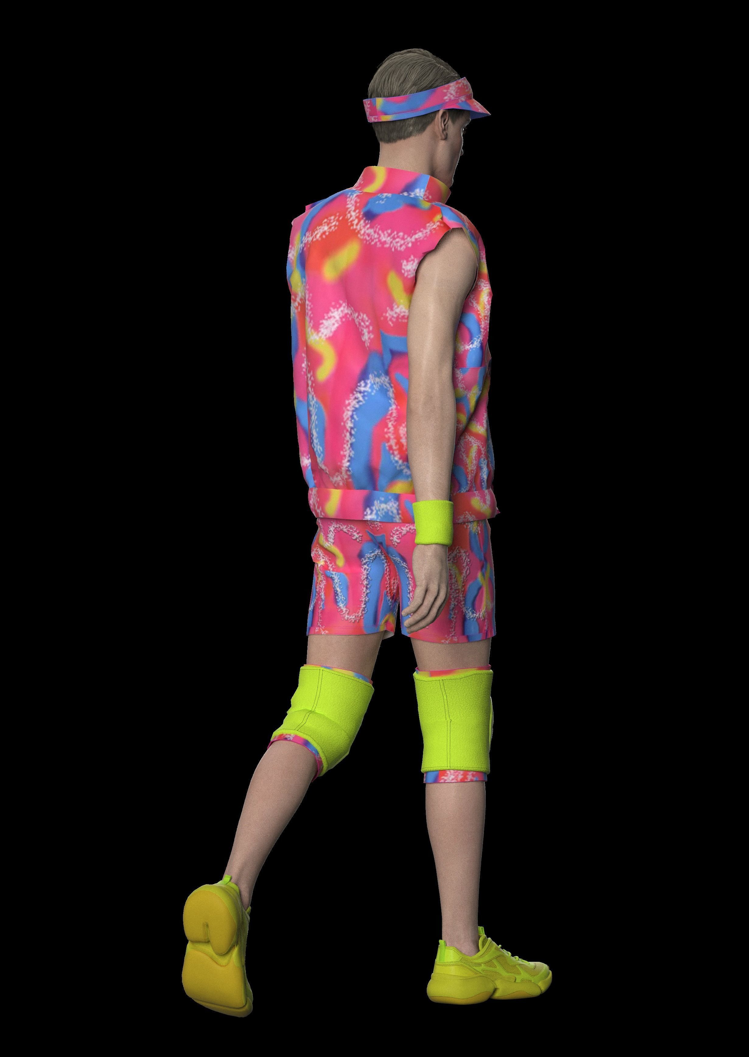 Barbie - Ken Skate Outfit Modeling in Clo3D - Marvelous Designer 3D ...
