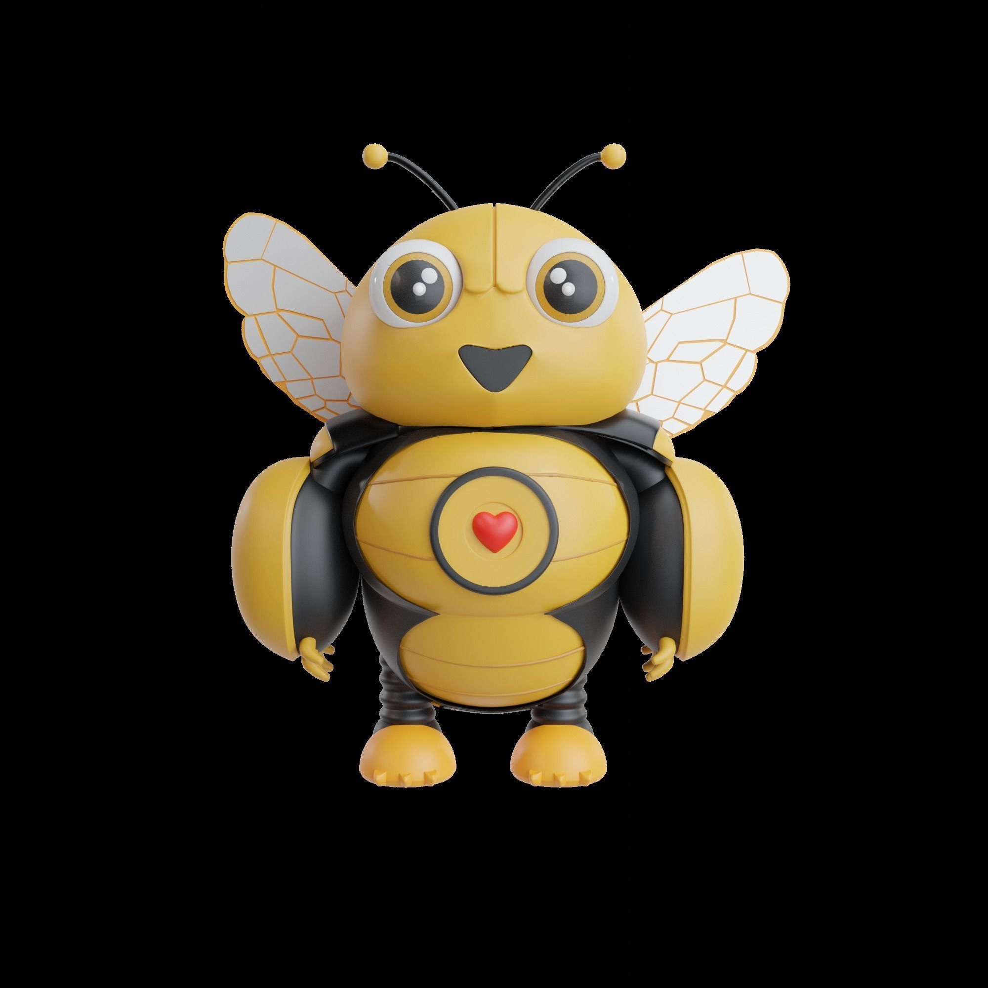 3D model Bee Mascot Character 3D model VR / AR / low-poly | CGTrader
