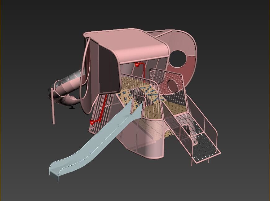 Elephant Playground 3D model | CGTrader
