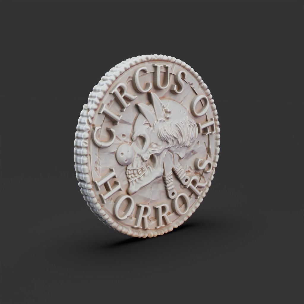 Circus Token - 3D Printable TTRPG - PRESUPPORTED - 32mm Scale 3D model ...