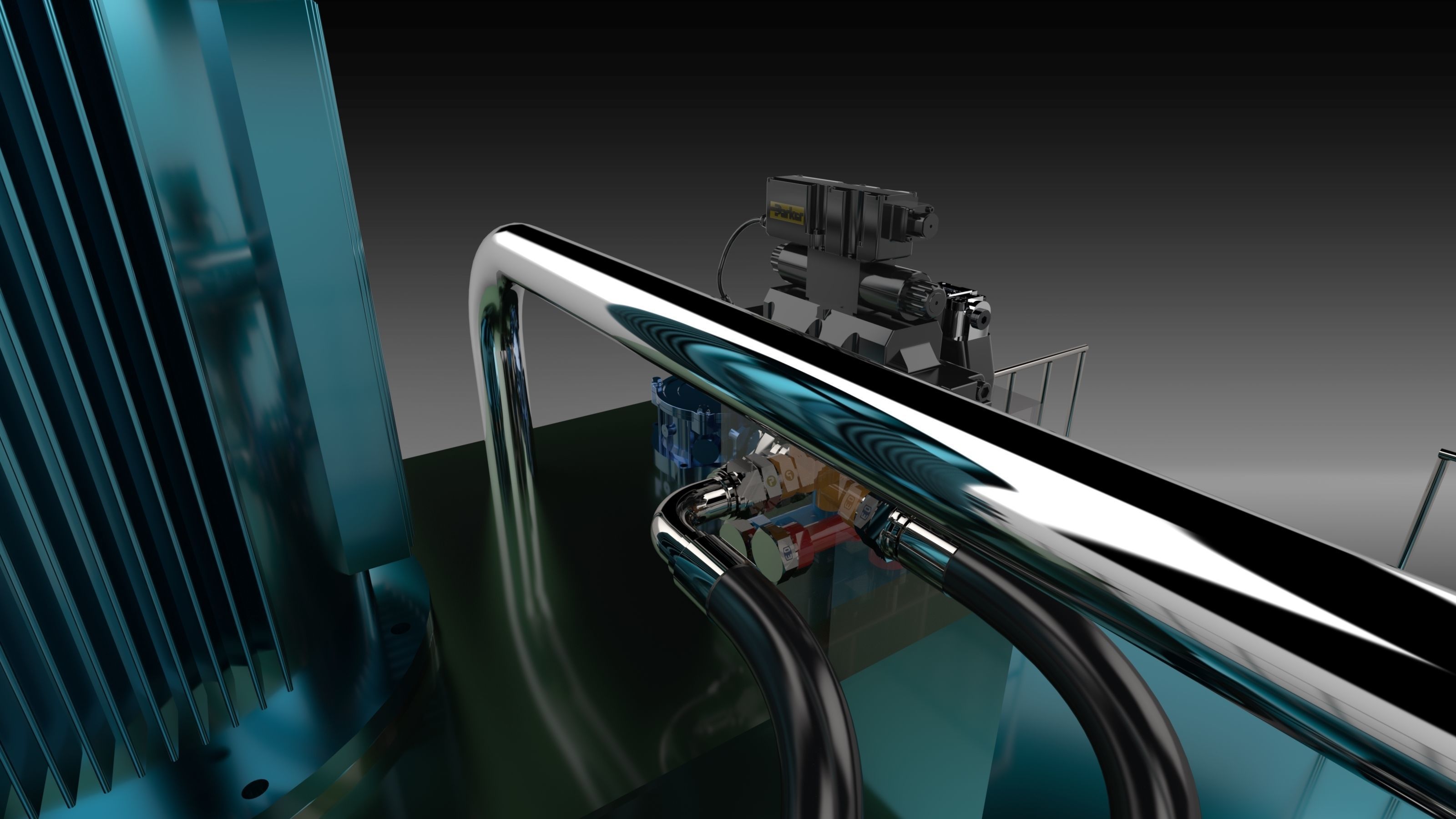 Hydraulic Press 3D model animated | CGTrader