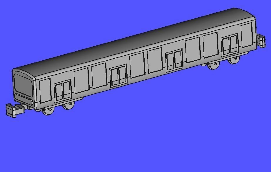 N gauge size model train free 3D model 3D printable | CGTrader