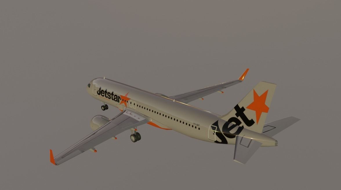3D model Jetstar airbus a320neo 3D Model VR / AR / low-poly | CGTrader