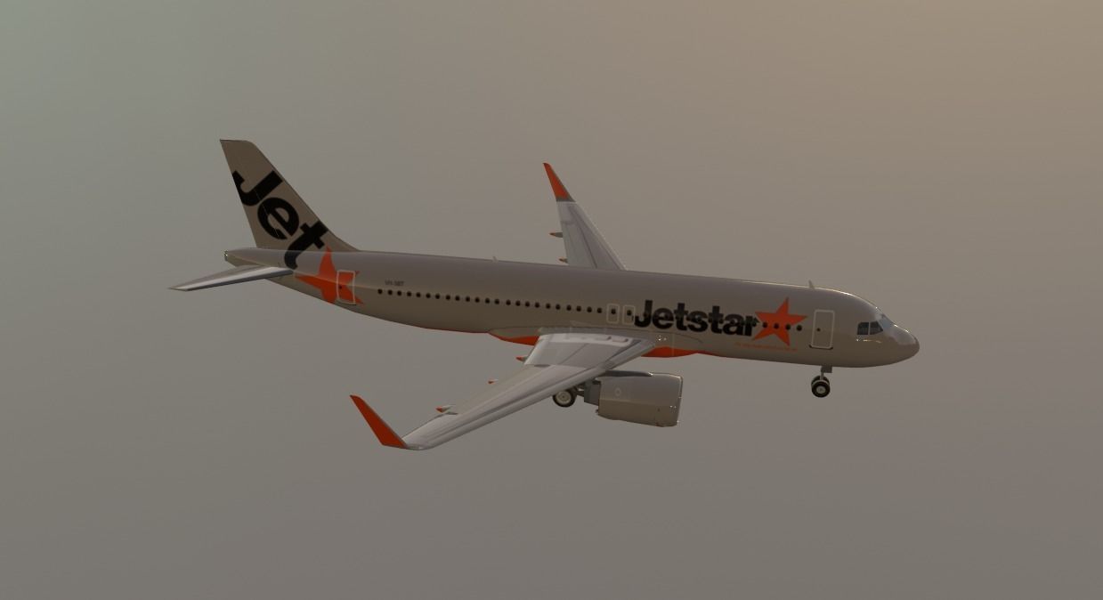 3D model Jetstar airbus a320neo 3D Model VR / AR / low-poly | CGTrader