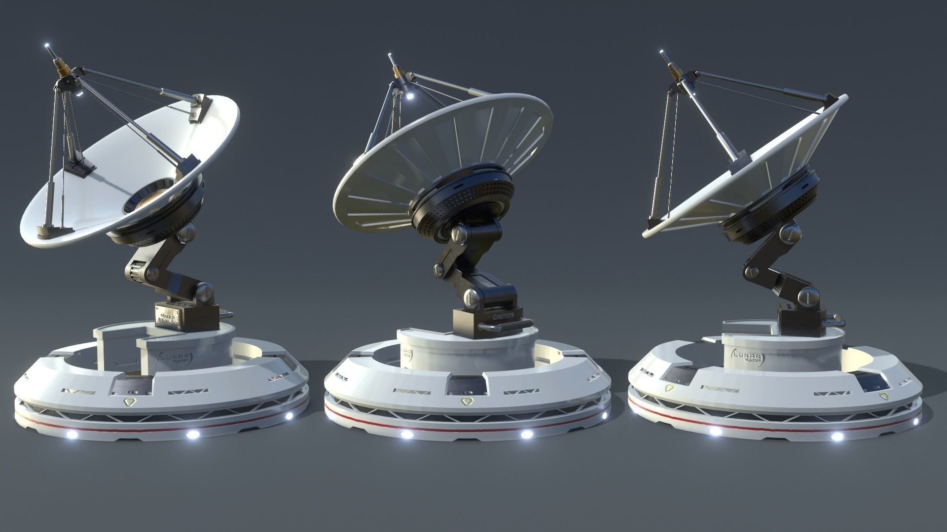 3D model Satellite Dish VR / AR / low-poly | CGTrader
