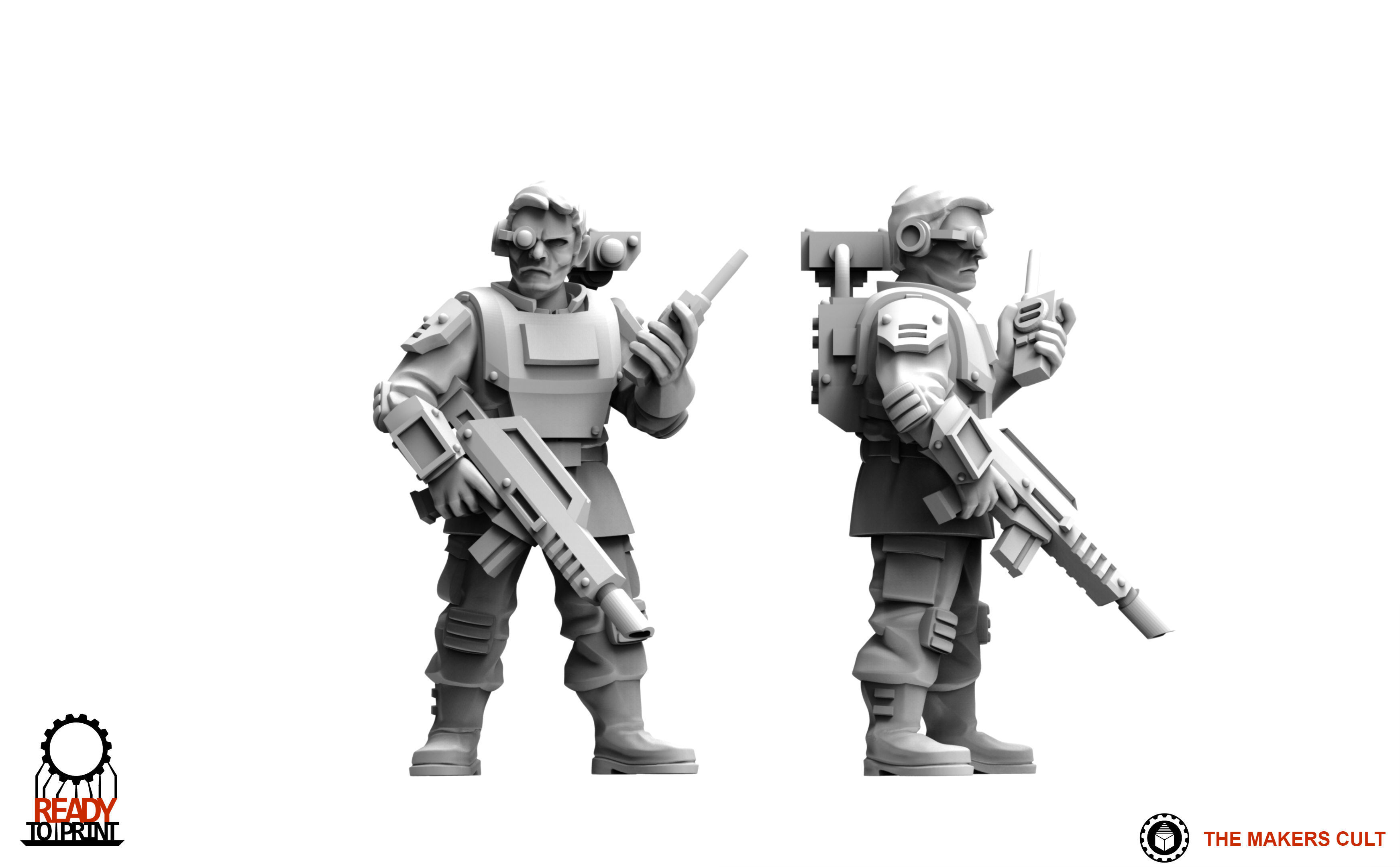Universal Guard - Mercenary Builder 3D model 3D printable | CGTrader