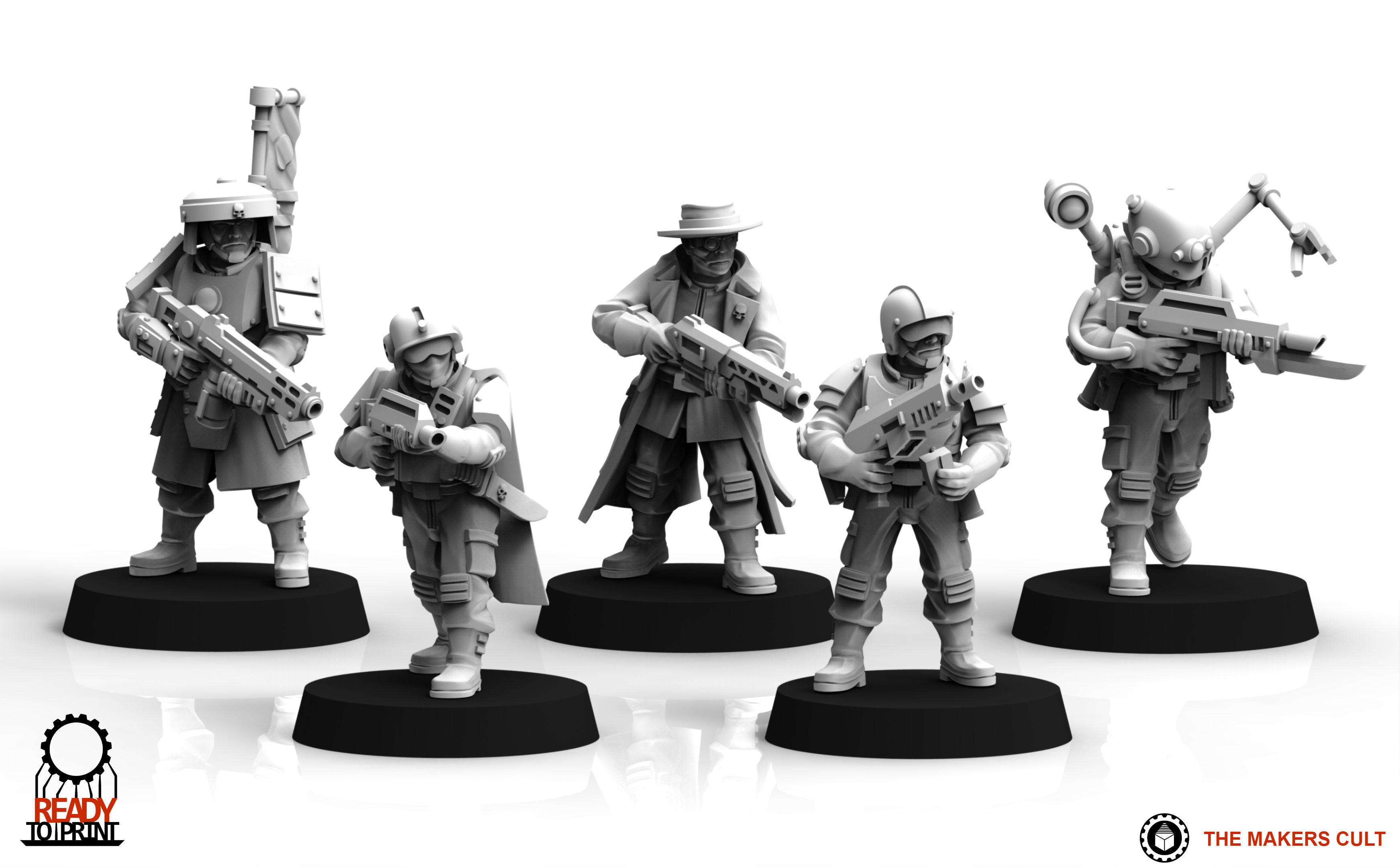 Universal Guard - Mercenary Builder 3D model 3D printable | CGTrader