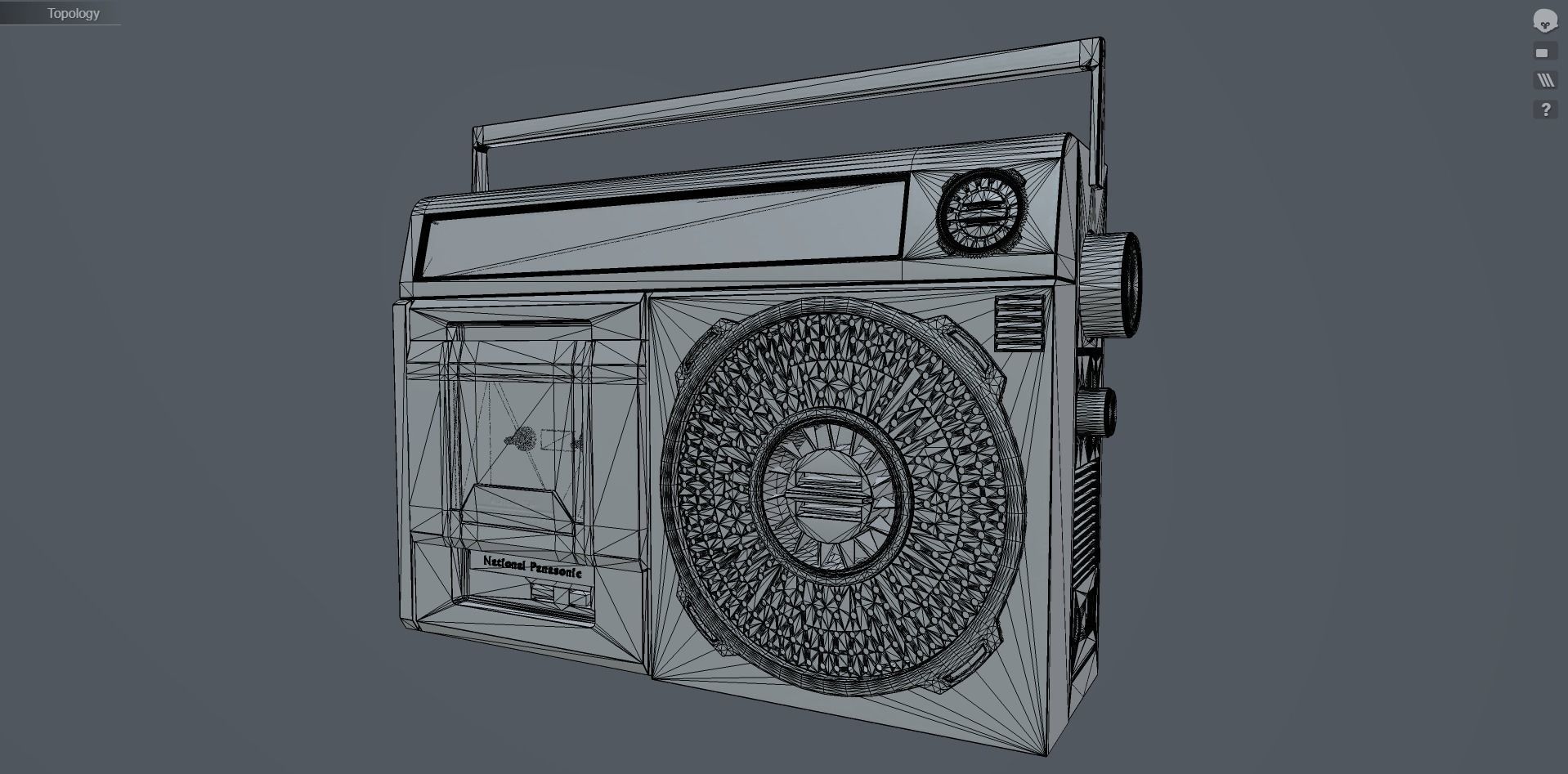 Old National Radio 3D model | CGTrader
