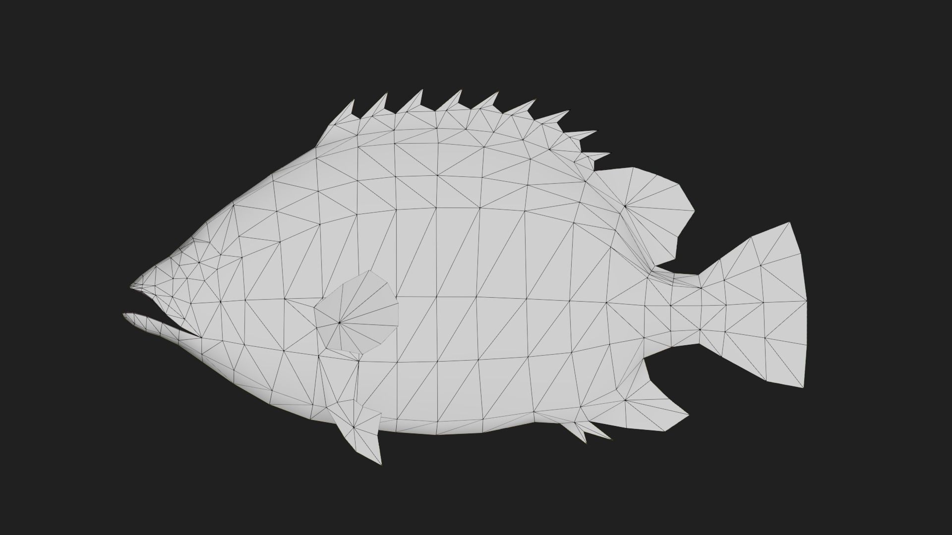 3D model Tigerfish VR / AR / low-poly | CGTrader