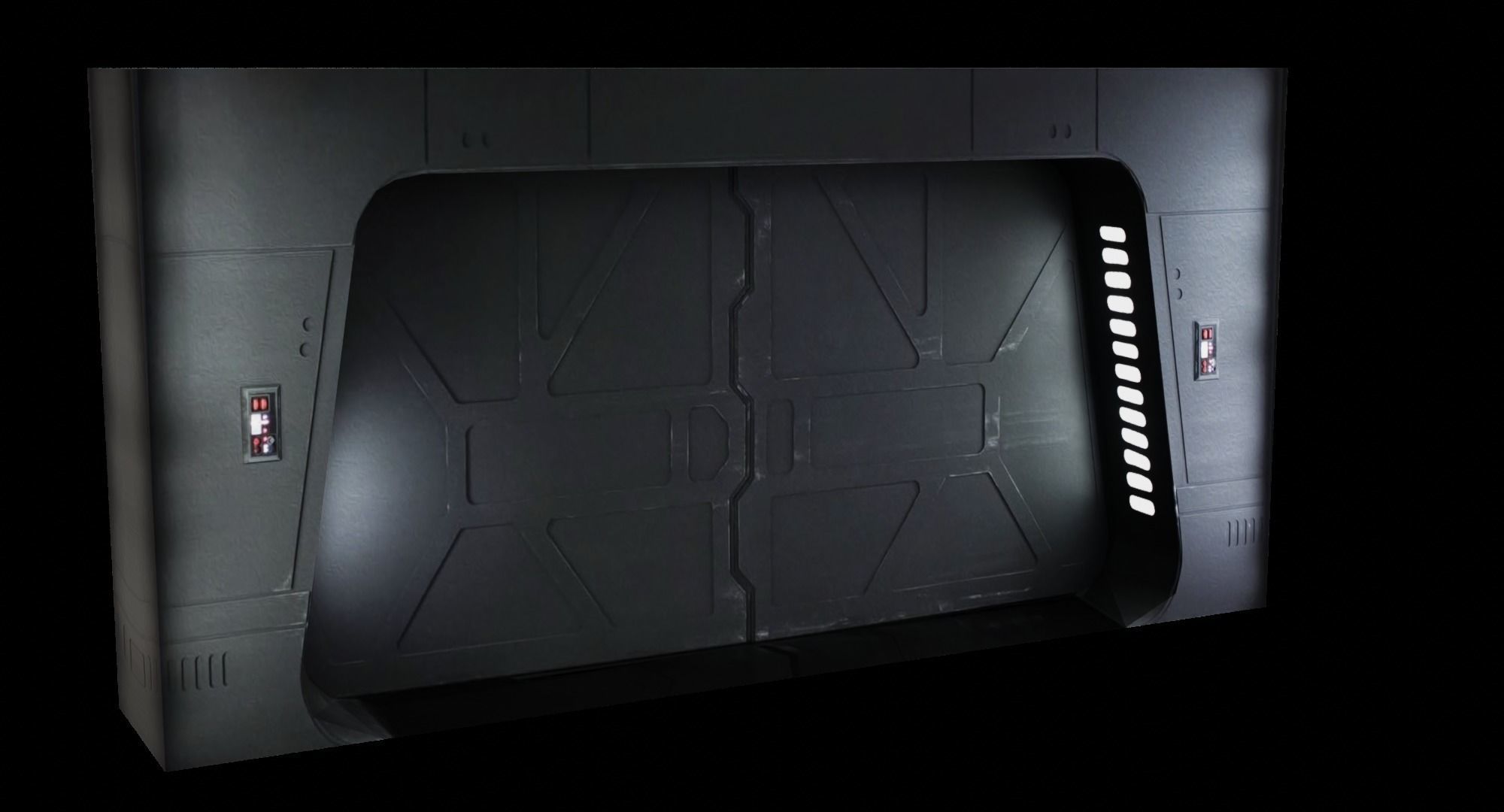 3D model Star Wars Imperial Door VR / AR / low-poly | CGTrader