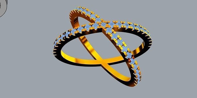 x-type ring 3D model 3D printable | CGTrader