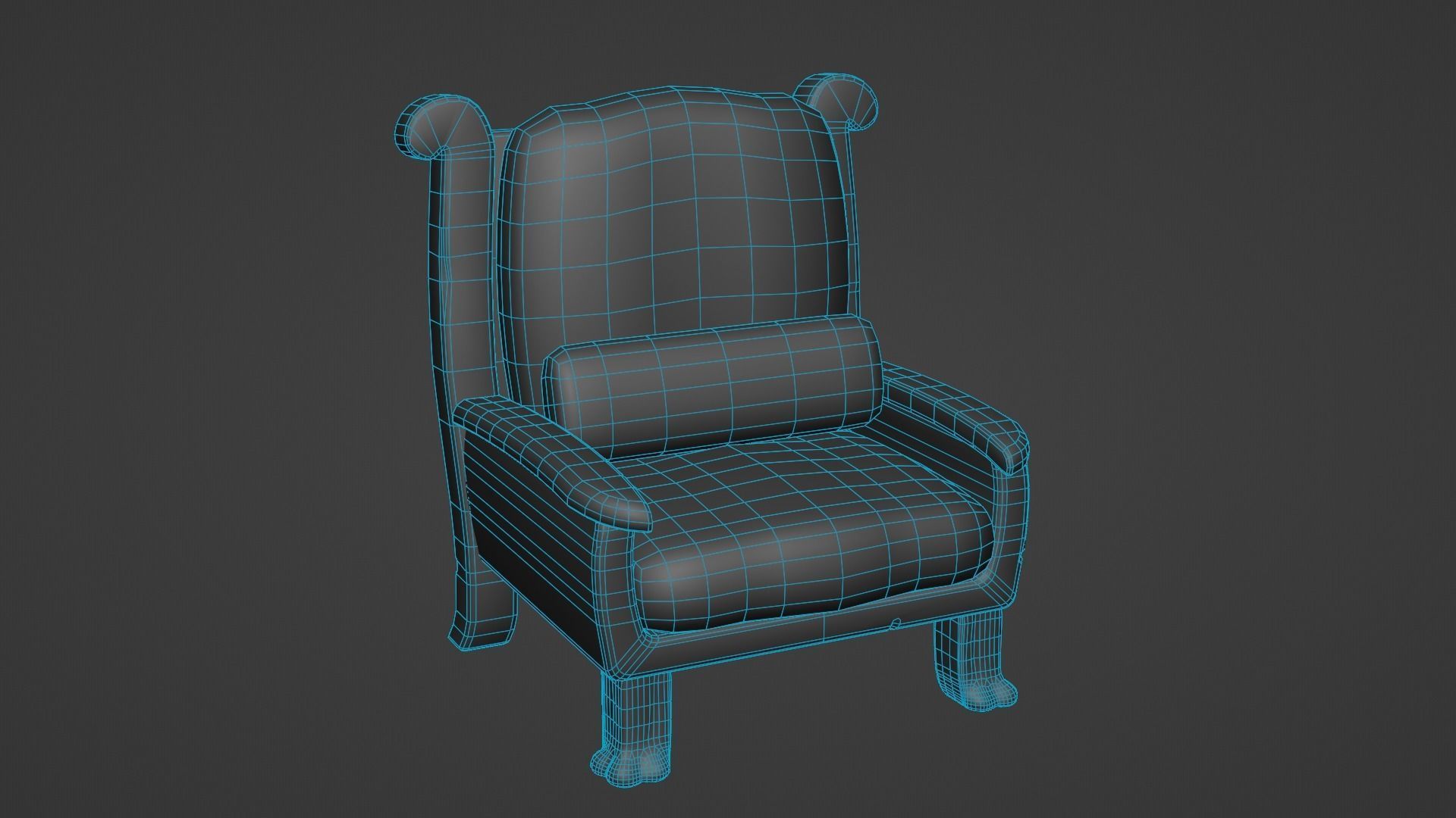 3D model 3d stylized chair VR / AR / low-poly | CGTrader
