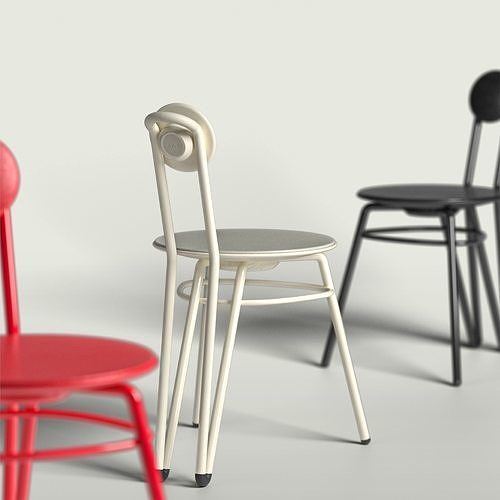 Dining Chair Steel 3D model | CGTrader