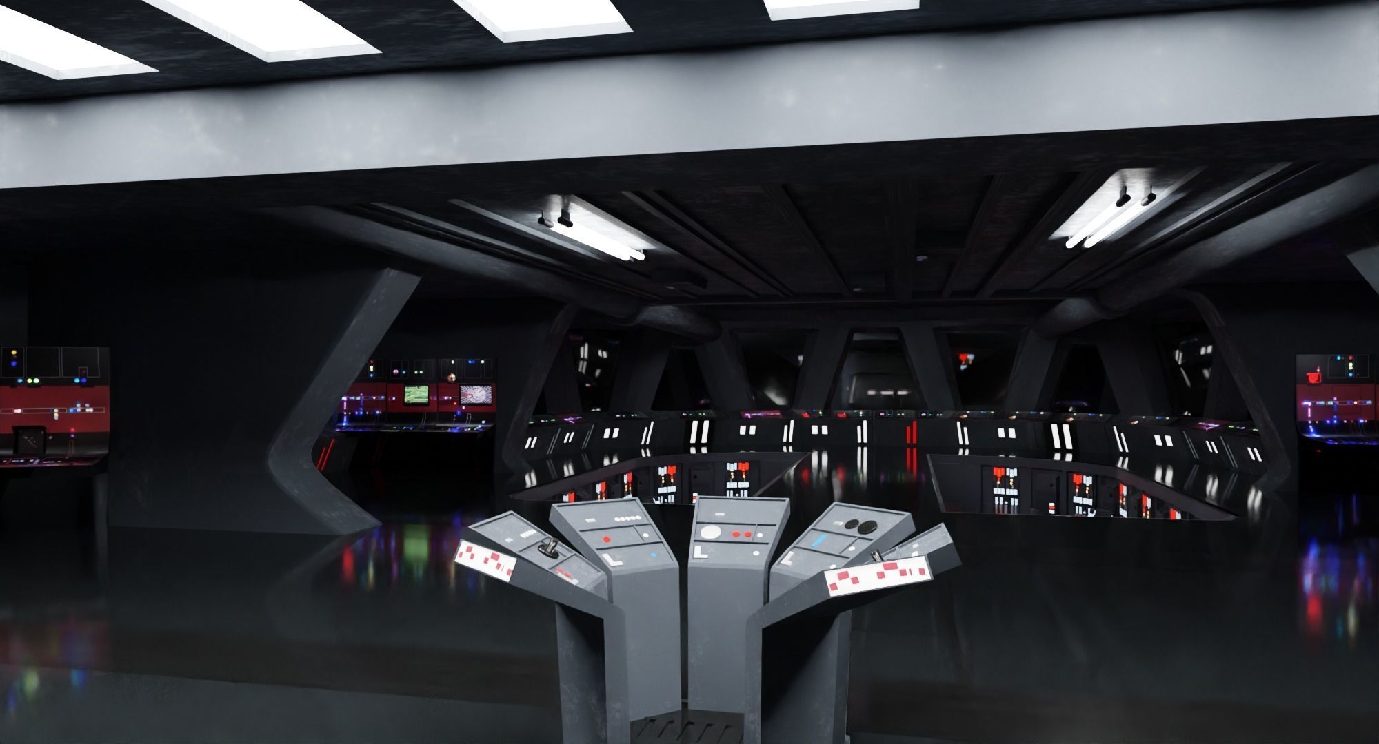 3D model Star Destroyer Bridge - Star Wars VR / AR / low-poly | CGTrader