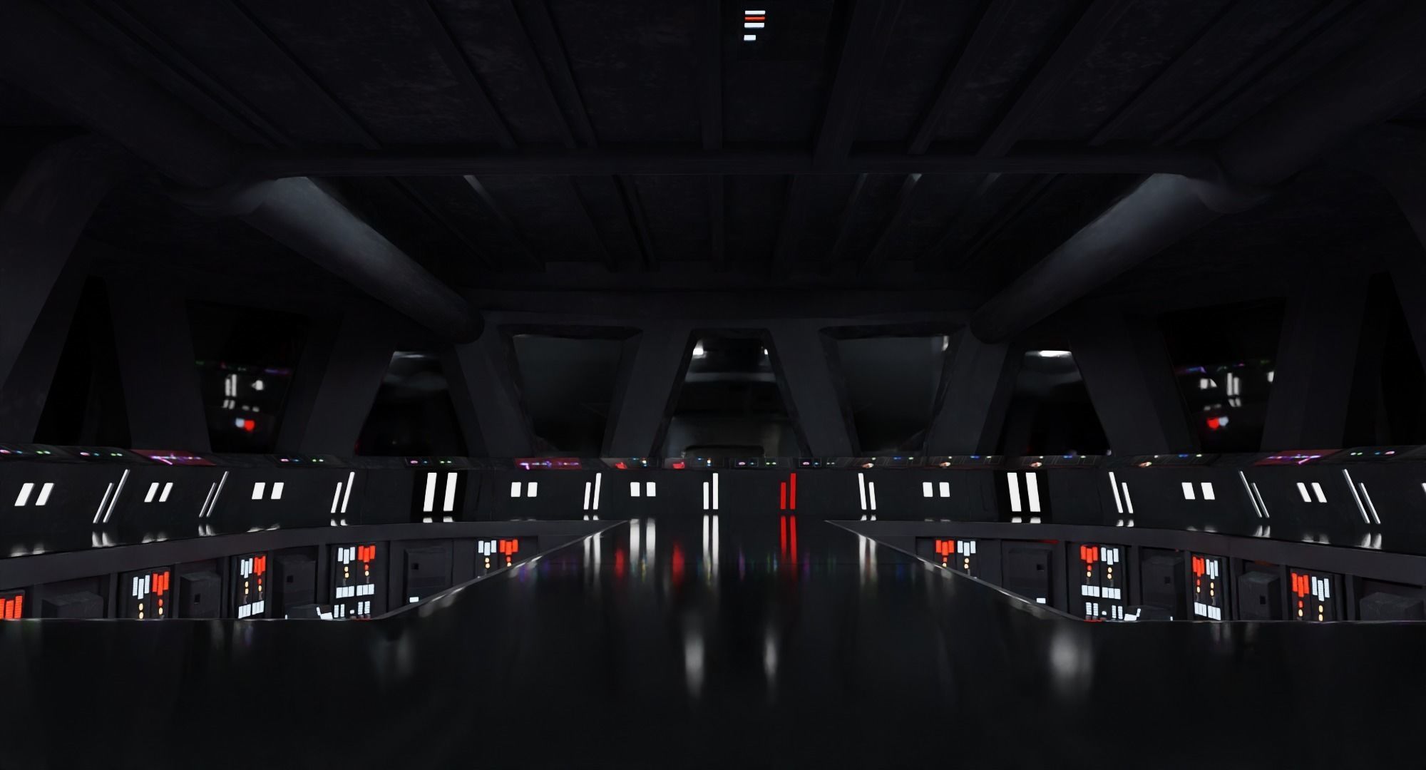 3D model Star Destroyer Bridge - Star Wars VR / AR / low-poly | CGTrader